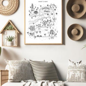 Personalised Relationship Map of Your Love Story | Drawntogether Maps ...