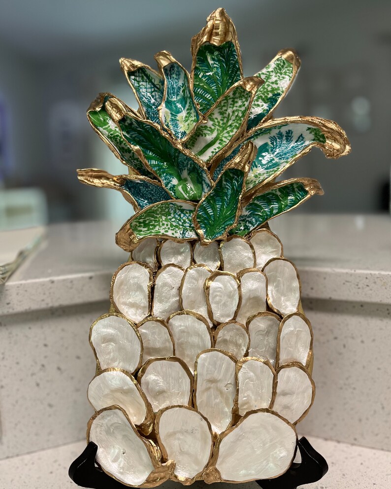 Oyster Shell Pineapple - Etsy