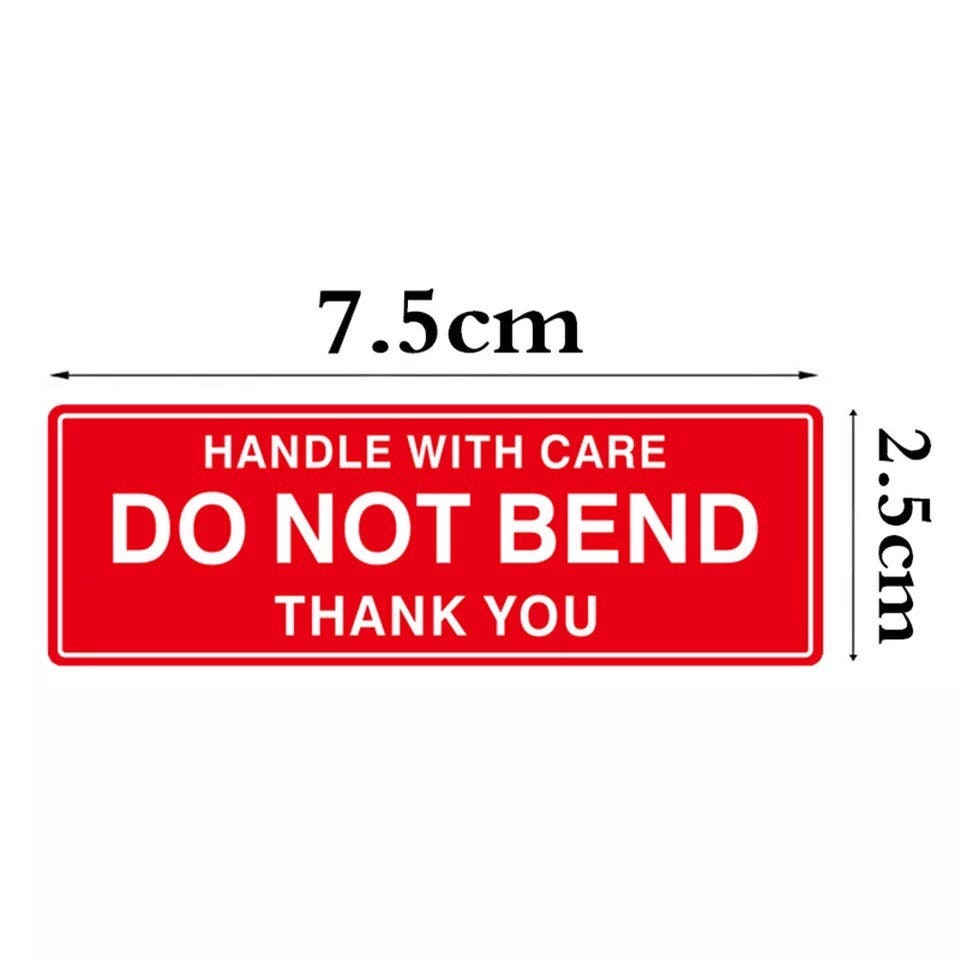 Do Not Bend Stickers, Shipping Stickers, Packaging Order Stickers ...