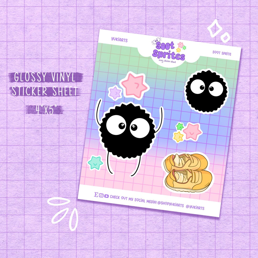 Soot Sprite Sticker | Studio Ghibli Sticker Sheet, Chihiro, Sticker ...