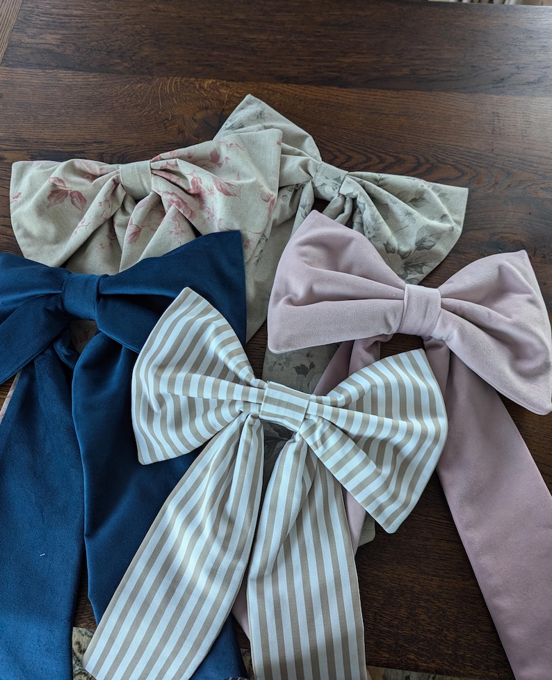 Luxury Velvet Decorative Handmade Bow - Golden Brown Velvet Padded Bow ...
