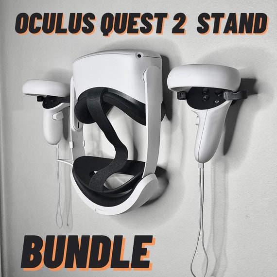 Oculus Quest 2 Headset and Controllers Wall Mount Bundle | Etsy