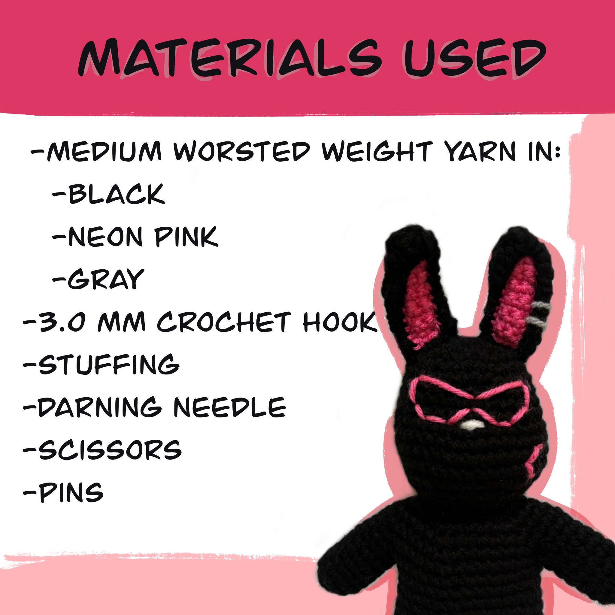 Mito Rabbit Crochet Pattern ATEEZ - Etsy