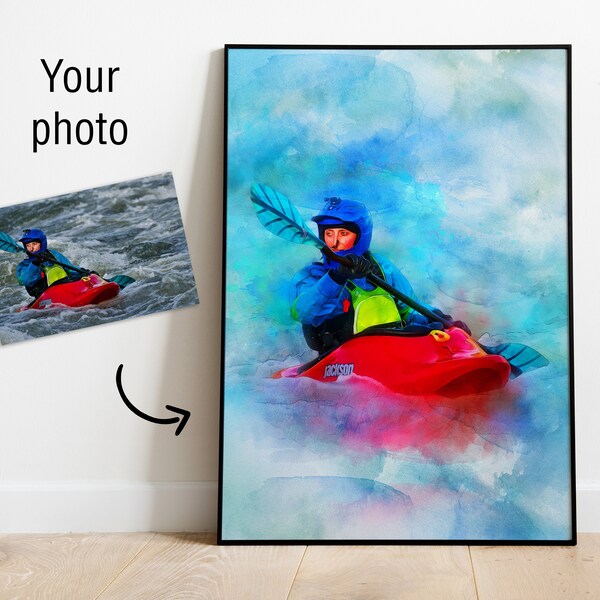 Kayak Art - Etsy