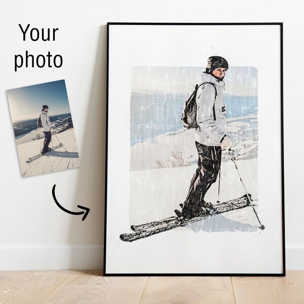 Ski Poster - Etsy