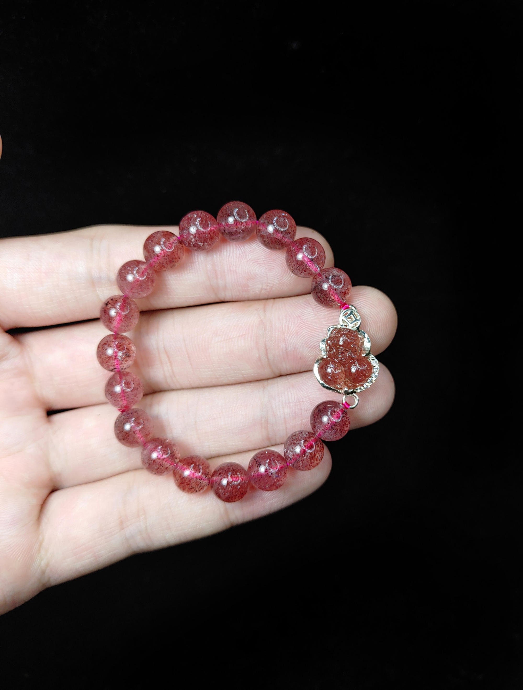 Green Pink Strawberry Rutilated Quartz CrystalRare Rutilated | Etsy