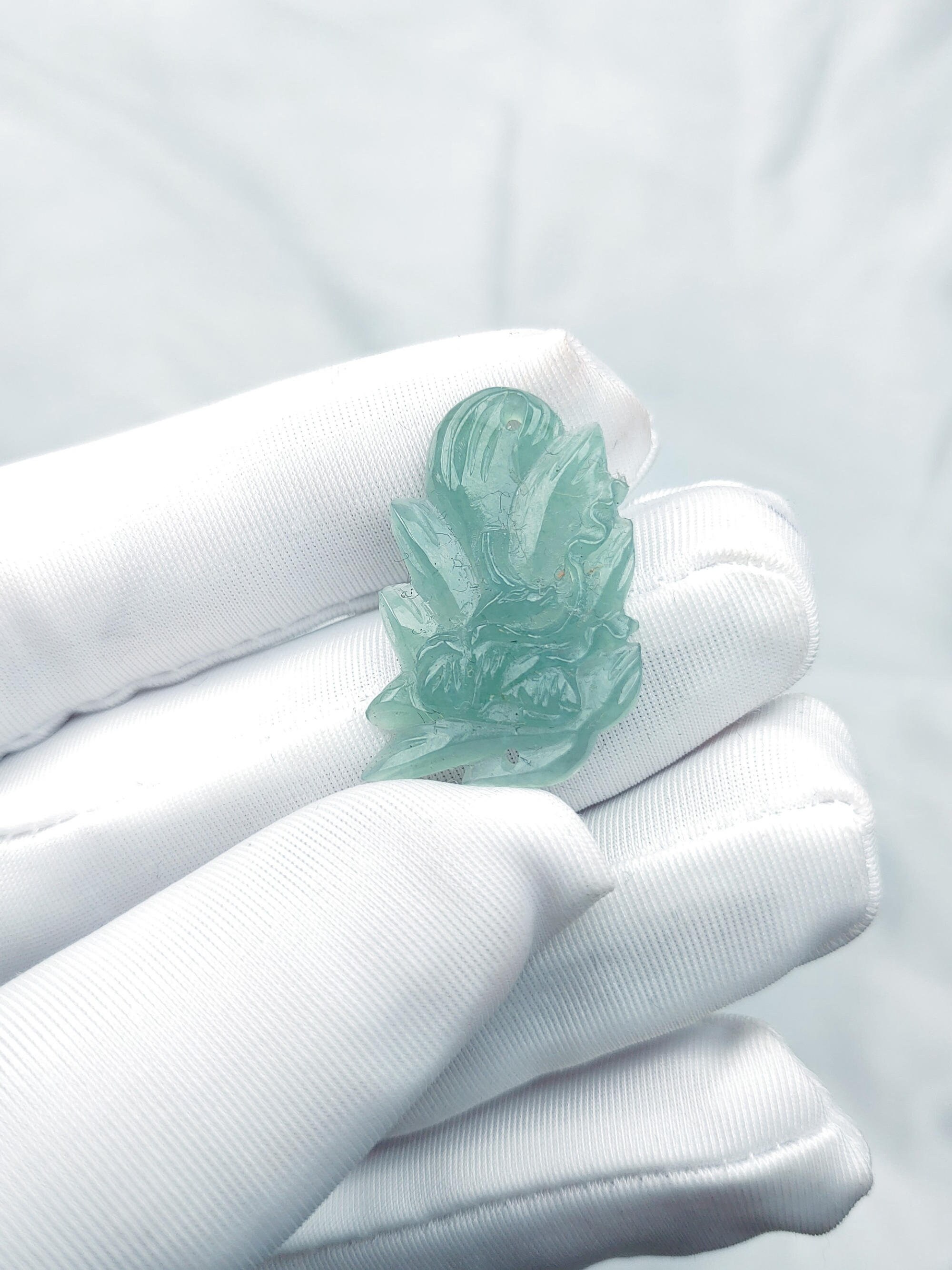 Turquoise Jade Pendant 9 Tailed Fox Jade Pendant Fox - Etsy