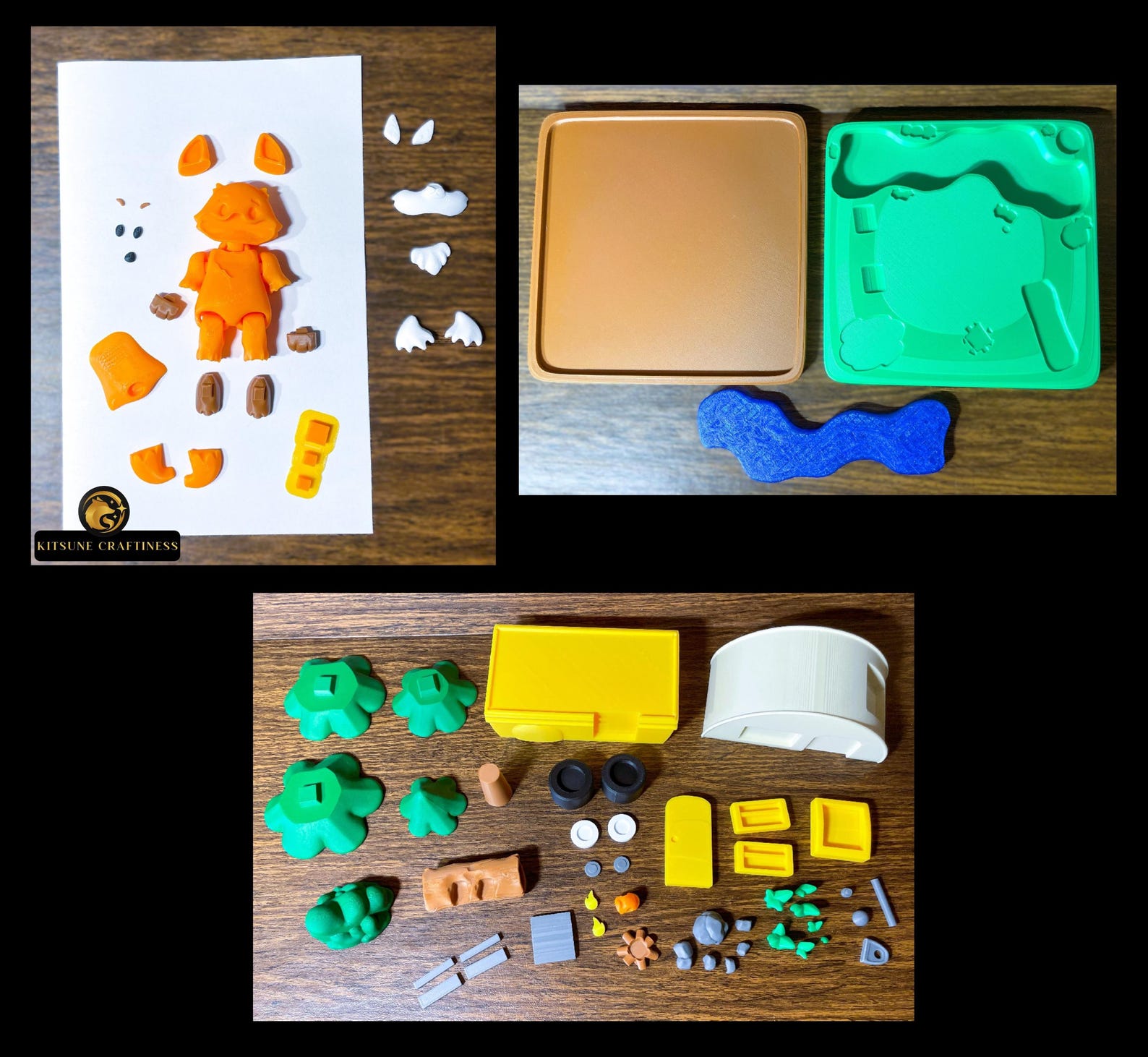 Fox Camping Diorama Set STL File - Etsy