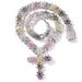 15mm Infinity Link Cross Necklace With Flower Charms Custom Handmade ...