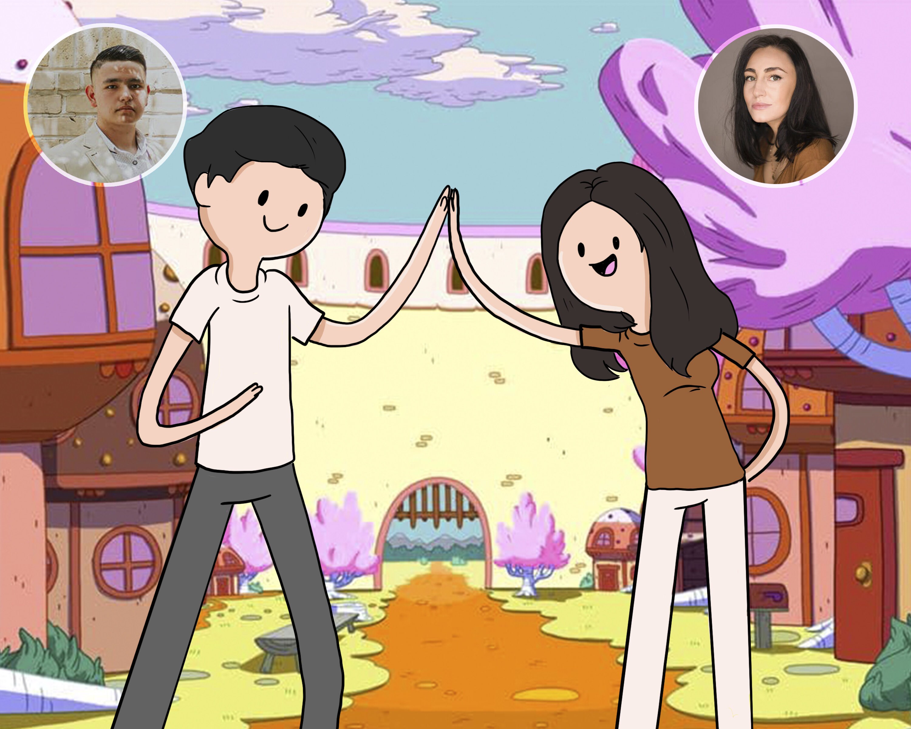 Adventure Time Style Original Portrait Adventure Time Custom - Etsy