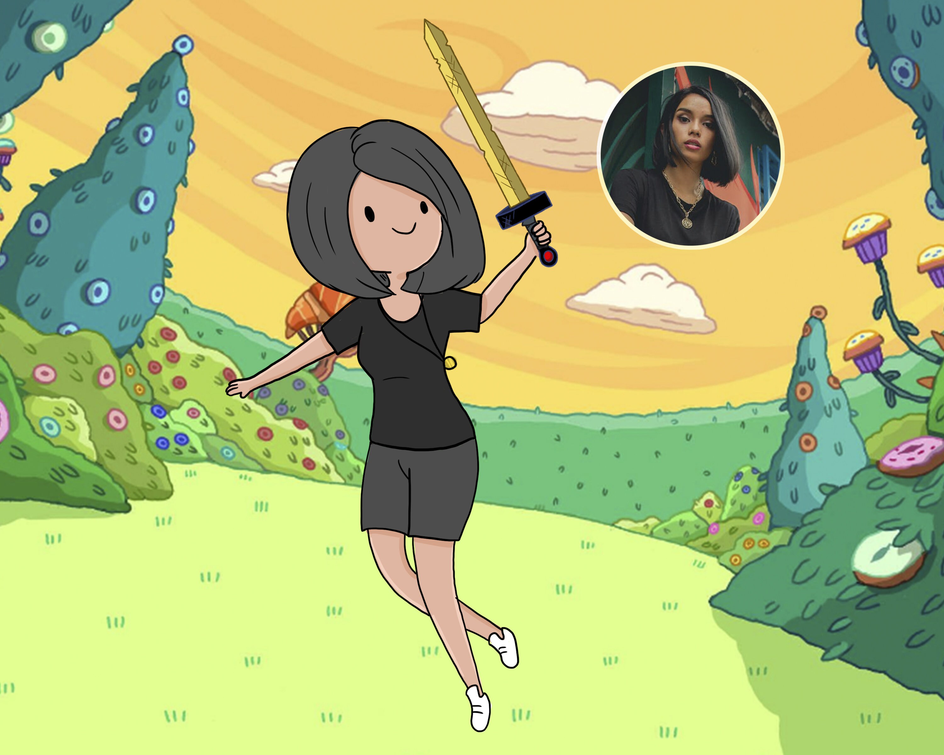 Adventure Time Style Original Portrait Adventure Time Custom - Etsy