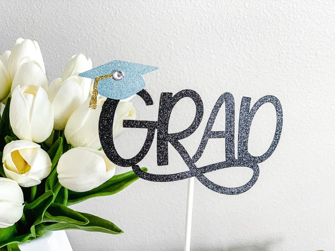 Graduation Cake Topper | Grad 2021 Cake Topper | Grad Topper | Congrats ...