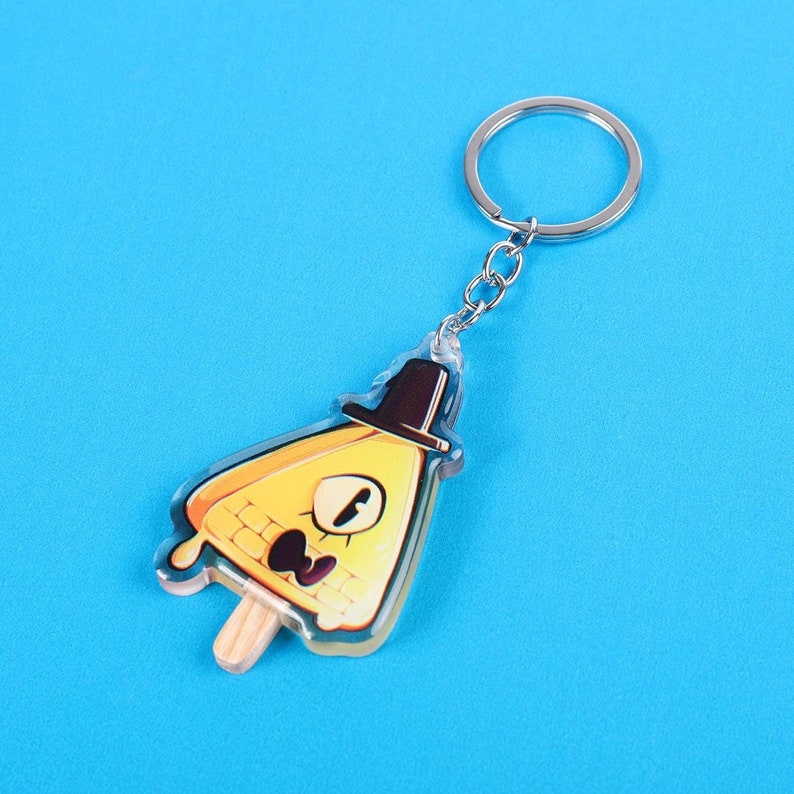 Bill Cipher Gravity Falls Popsicle Keychain - Etsy