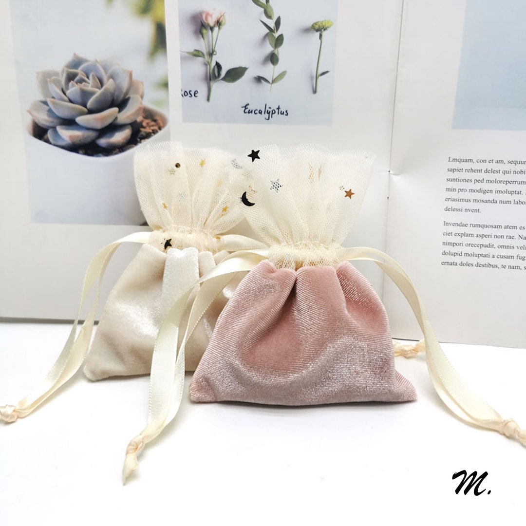 Jewelry Gift Bag, Party Favor Bags, Personalized Logo Drawstring Bag ...