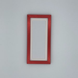 Red Picture Frame • 3x7 Photo Frame • 2x6” Mat Opening • Photo Booth ...