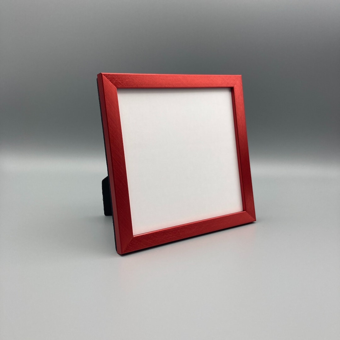Red Picture Frame • 5x5 Square Photo Frame • Additional Colors ...