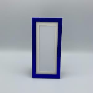 Blue Picture Frame • 3x7 Photo Frame • 2x6” Mat Opening • Photo Booth ...
