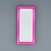 Pink Picture Frame • 3x7 Photo Frame • 2x6” Mat Opening • Photo Booth ...
