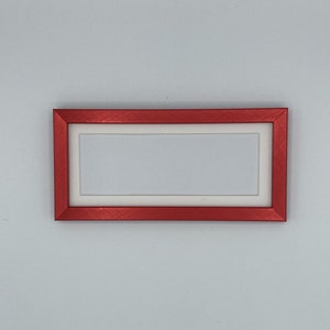 Red Picture Frame • 3x7 Photo Frame • 2x6” Mat Opening • Photo Booth ...
