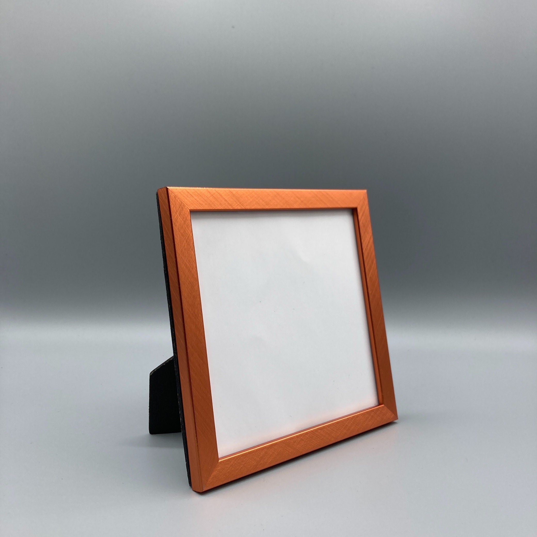 Metallic Orange Picture Frame 5x5 Photo Frame Additional - Etsy