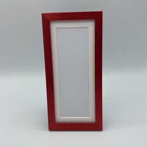 Red Picture Frame • 3x7 Photo Frame • 2x6” Mat Opening • Photo Booth ...