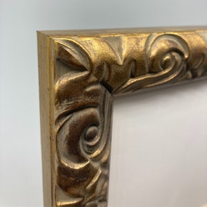 Gold Picture Frame • 5" X 5" Square Photo Frame • Ornate • Traditional ...