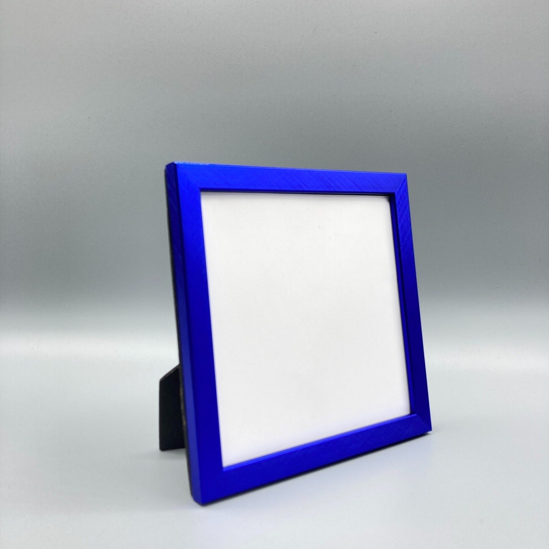 Metallic Blue Picture Frame • 5x5 Photo Frame • Additional Colors ...