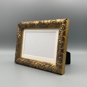 Gold Picture Frame 5 X 7 Photo Frame 4 X 6 With Mat Ornate Traditional ...