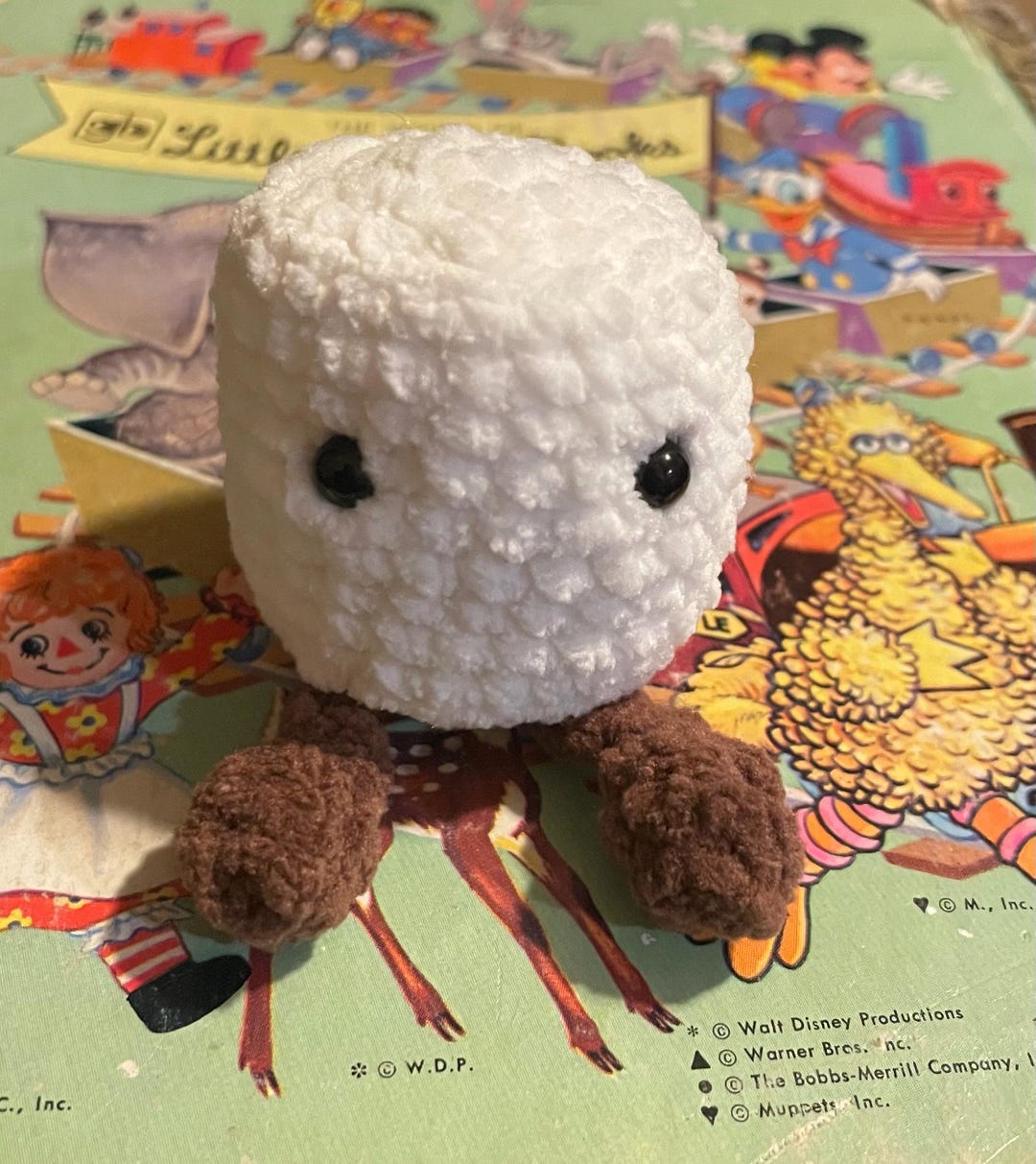 Crocheted Mini Marshmallow Plush - Etsy