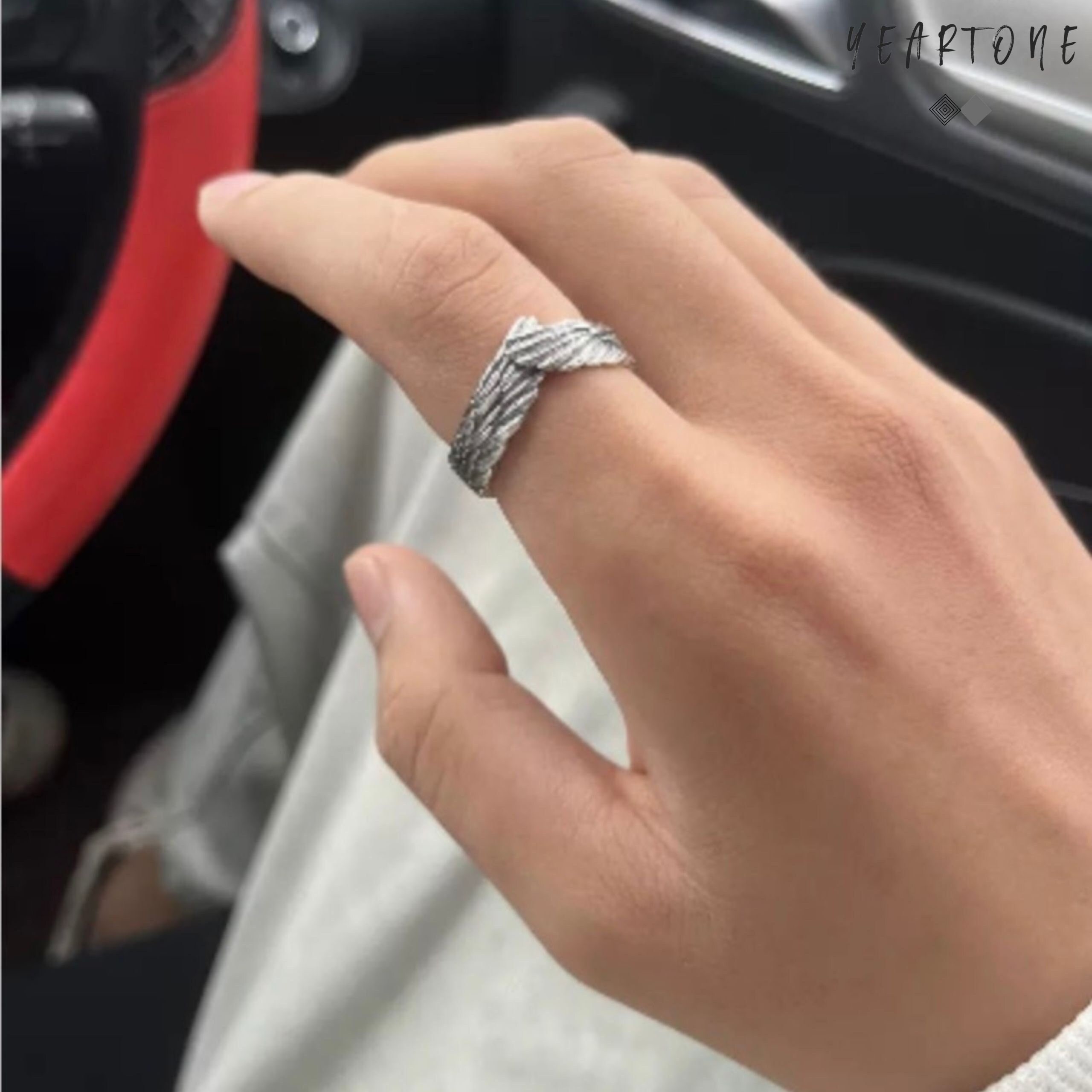 Angel Wing Ring 925 Sterling Silver Guardian Angel Spiritual - Etsy