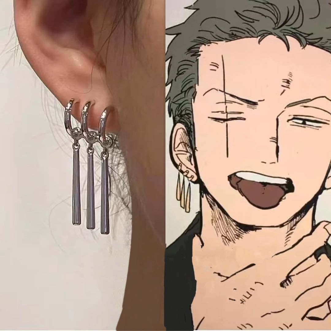 Zoro Earrings Iconic Anime Jewelry Inspired Perfect Gift for Him or Her ...