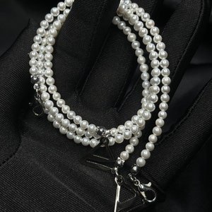 Pearls Dress Straps, Small 4mm Attachable Shoulder Jewellery,one Pair ...