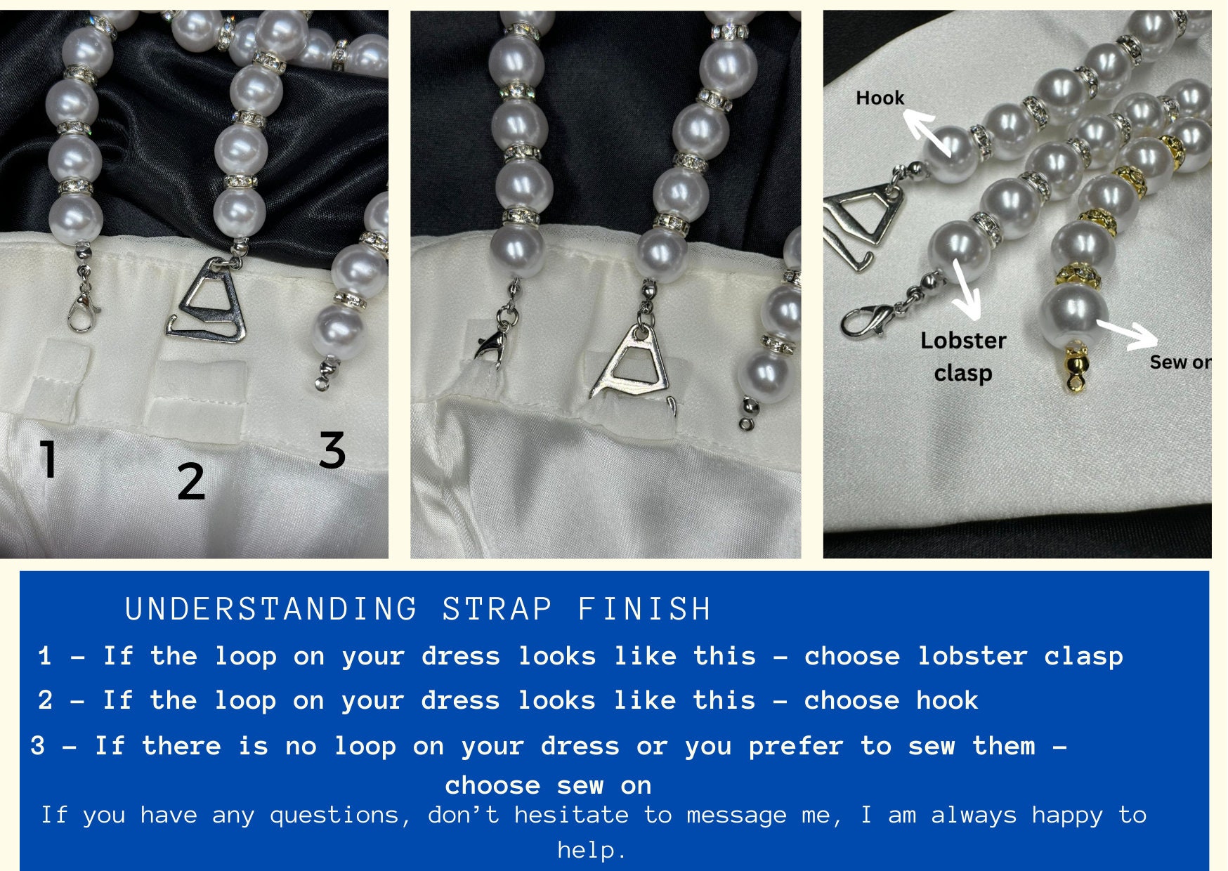 Crystal Dress Straps, Attachable Shoulder Jewellery, Sparkly ...