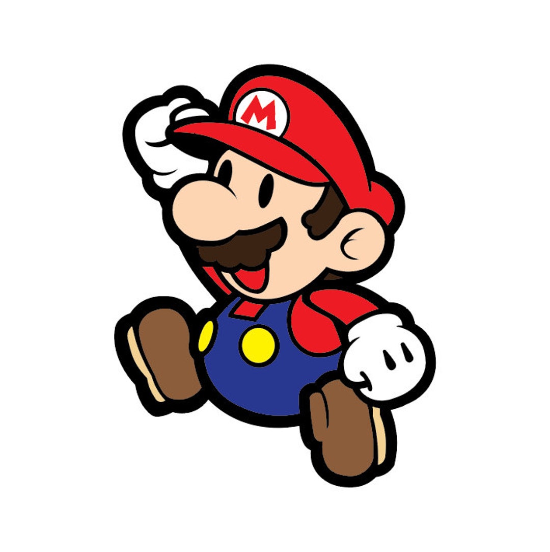 Paper Mario Jumping TTYD - Svg, Dxf, Png, Pdf - Etsy