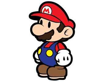 Paper Mario Jumping TTYD - Svg, Dxf, Png, Pdf - Etsy