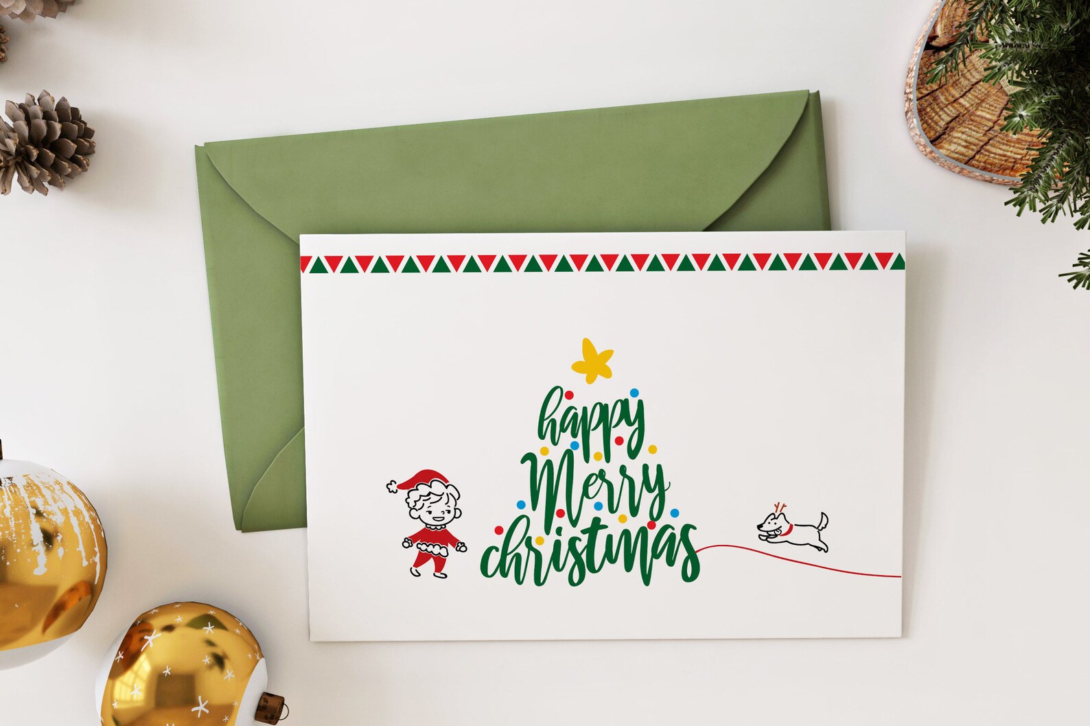 KIDS Christmas Card, Instant Download Printable, PDF Christmas Card ...