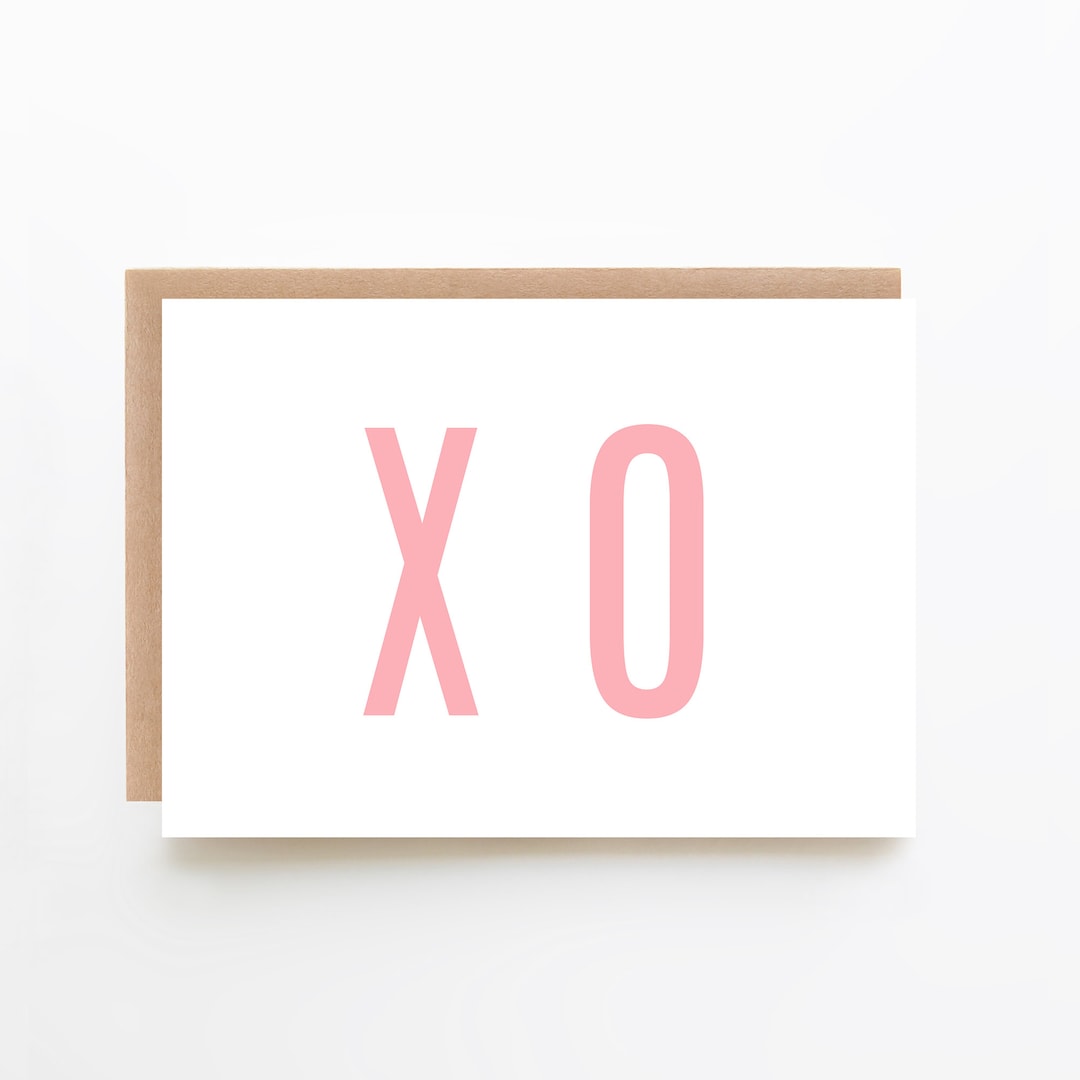 Love & Kiss Card - Pink Valentine's Day Card + Card for Her + Love Card ...