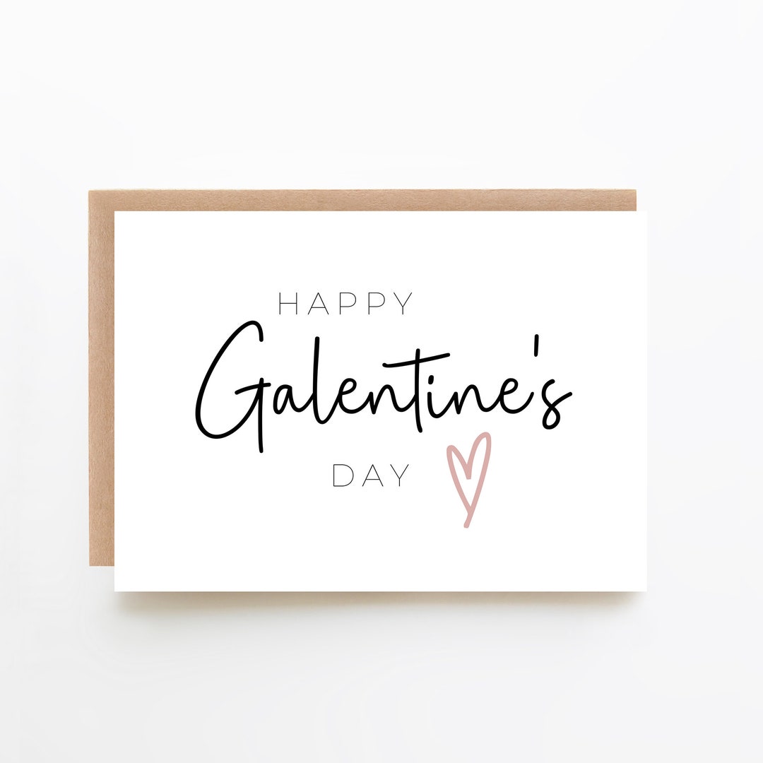 Galentine's Day Card - Pink Card for Girlfriends, Card for Her ...