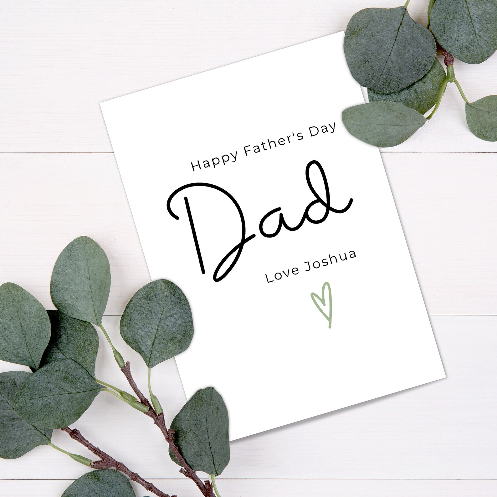 Personalised Father's Day Card - Card for Dad + Personalised Card ...