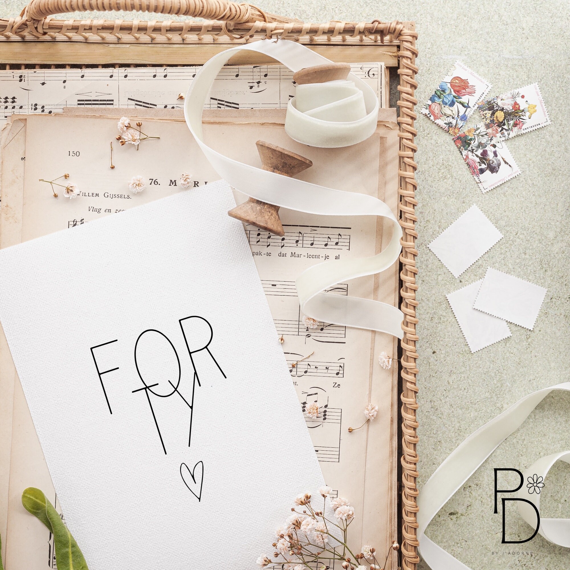 40th MILESTONE BIRTHDAY CARD - Happy Birthday Card + Digital Download ...