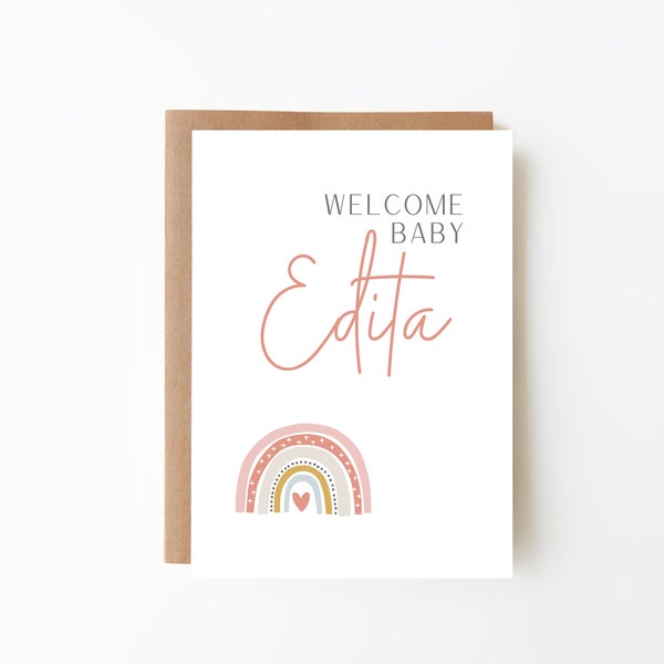 New Arrival Card - Etsy