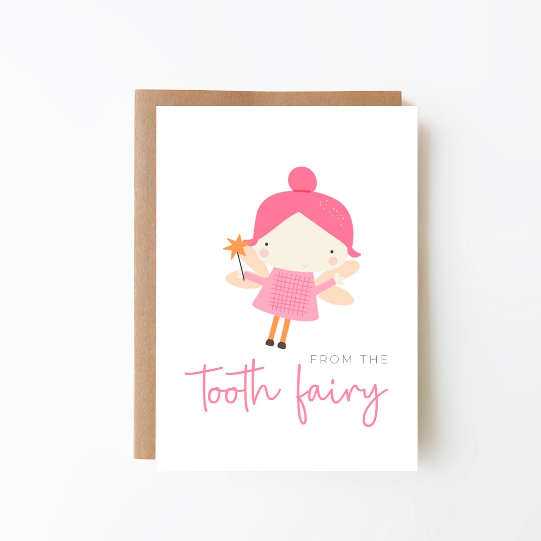 Tooth Fairy Card + Lost Tooth + Digital Download Option + Wobbly Teeth ...