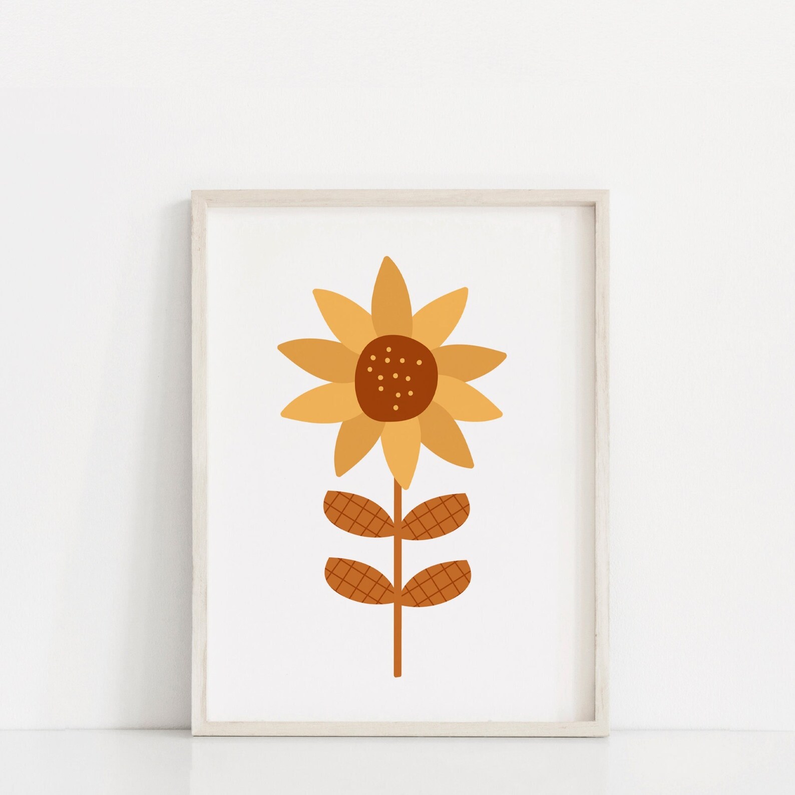 Happy Sunflower Print A4 Poster Bedroom Print for Girls - Etsy