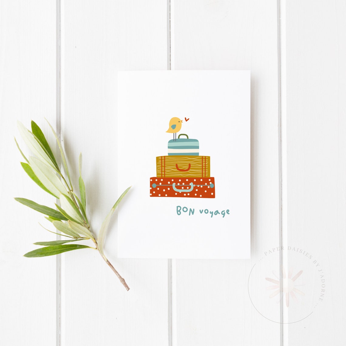 Bon Voyage Travel Card Fun Greeting Card Digital Download Option ...