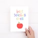 Rainbow Colour Teacher Thank You Card, Teacher Appreciation, End of ...