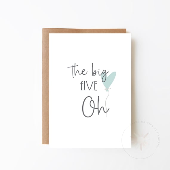 MILESTONE BIRTHDAY CARD Happy Birthday Card Blank Card | Etsy