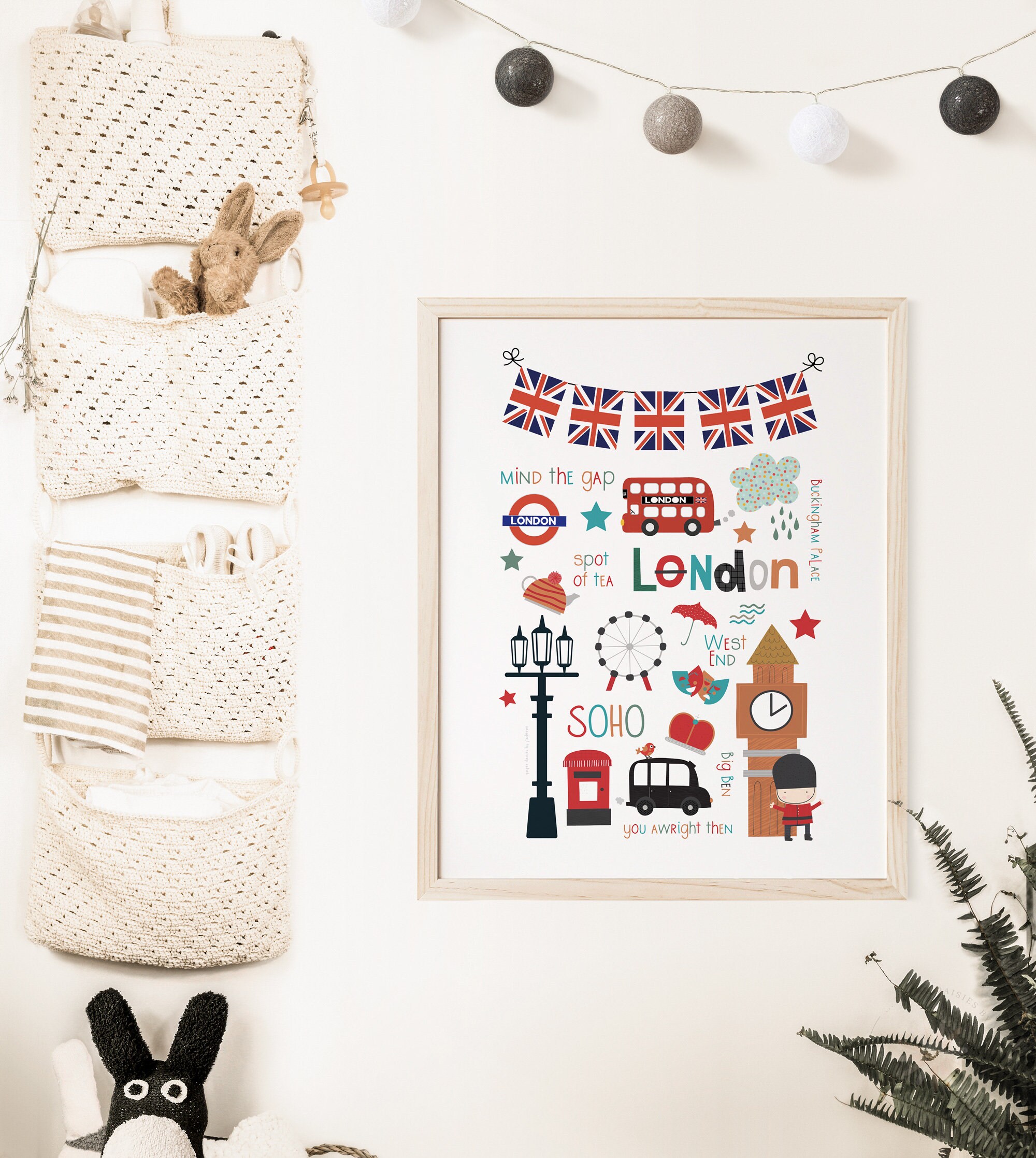 DIGITAL London Nursery Print - INSTANT DOWNLOAD + Baby Nursery Wall Art ...