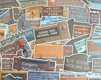 National Park Stickers updated With New River Gorge S062 - Etsy