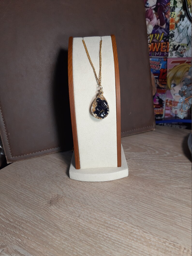 Blue Sandstone Necklace - Etsy