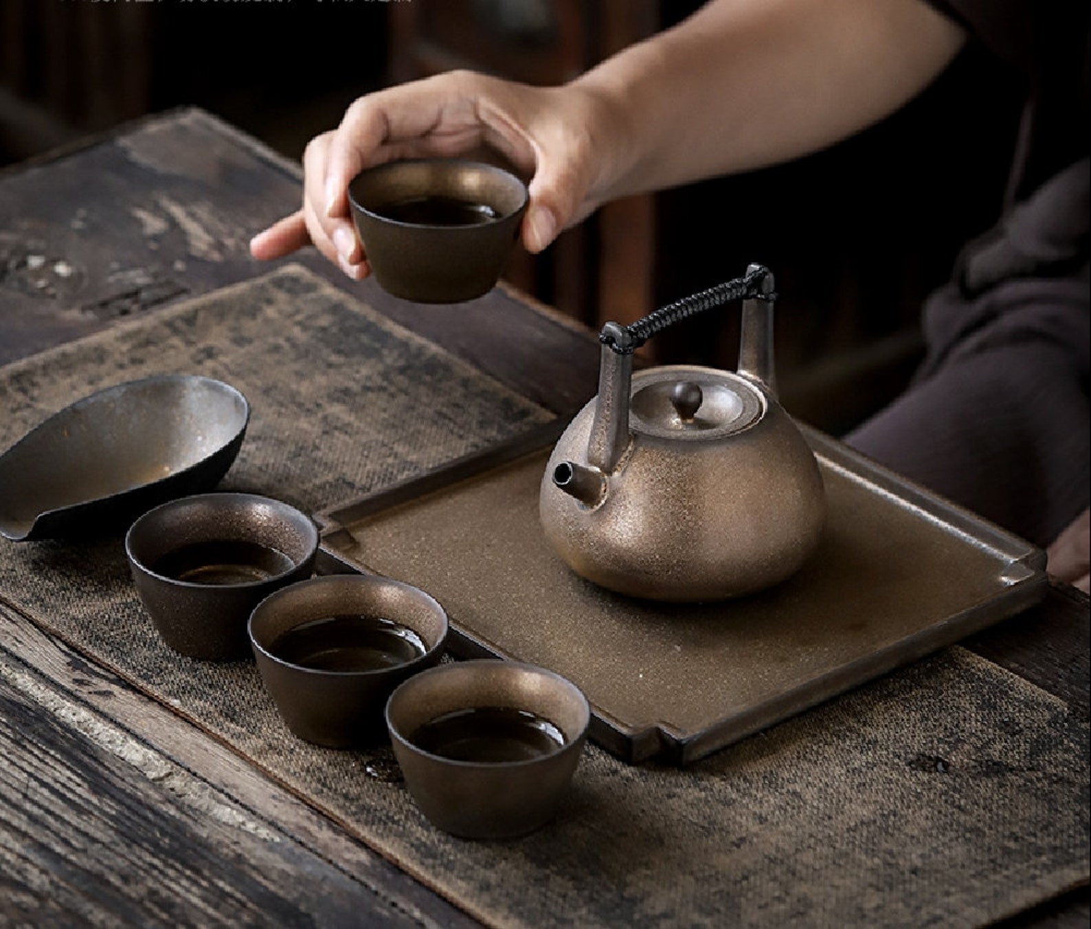 Japanese Vintage Ceramic Tea Set Teapot Tea Cups House - Etsy
